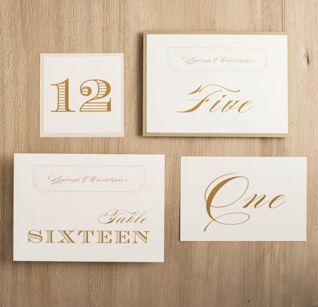 Elegant Ivory Customizable Romantic Flat Table Numbers | Beacon Lane