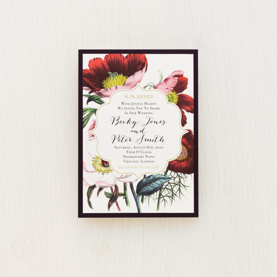 Floral Boho Wedding Invitations Customizable | Beacon Lane