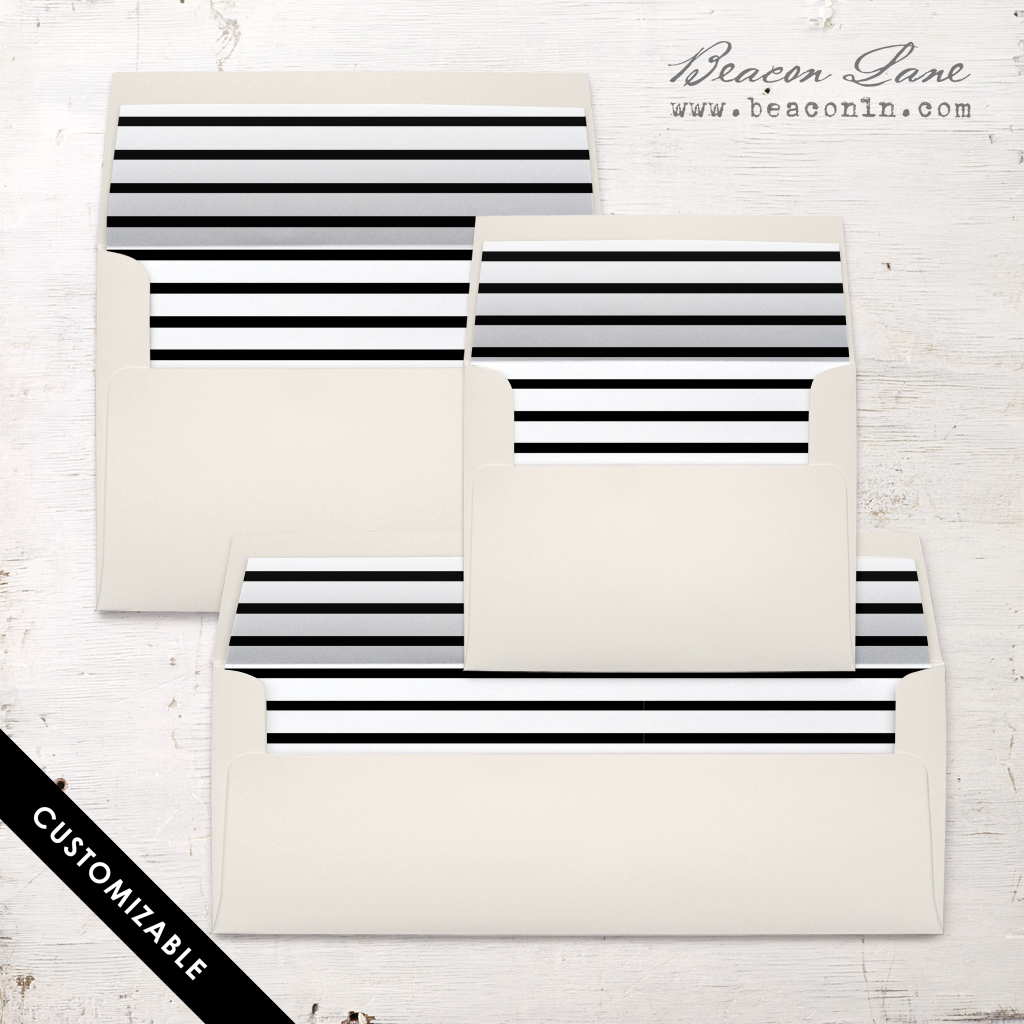 Vertical Stripes Envelope Liner | Beacon Lane