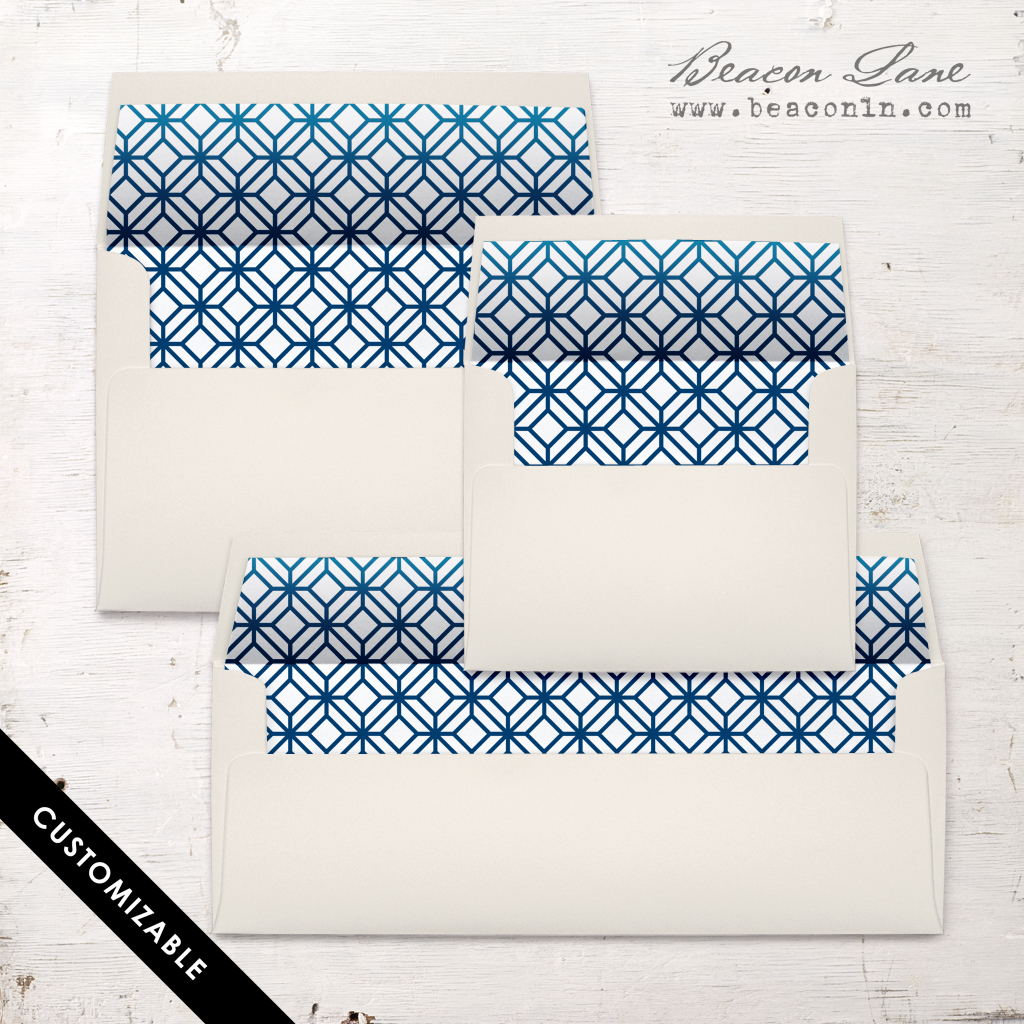Modern Hexagon Envelope Liner | Beacon Lane