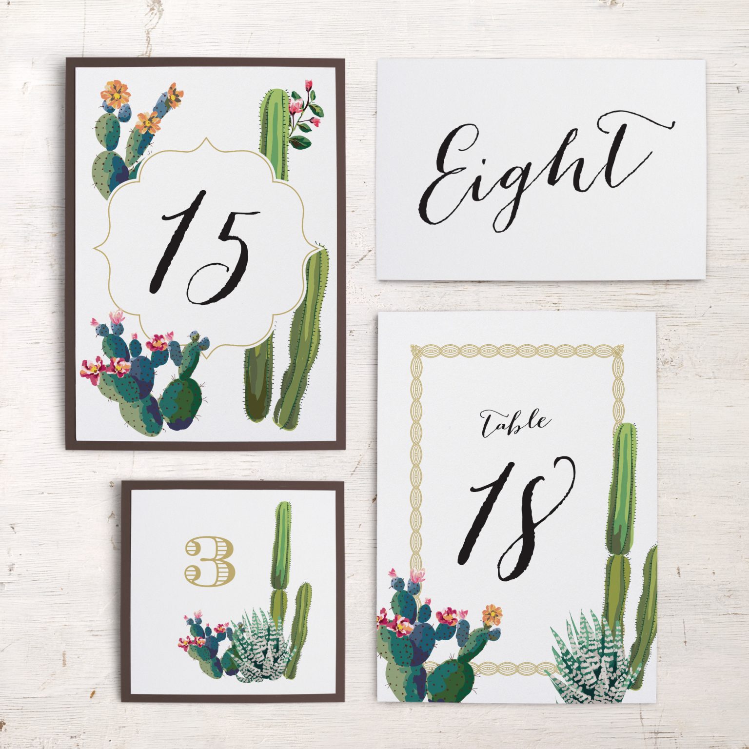 Desert Love Customizable Table Numbers | Beacon Lane