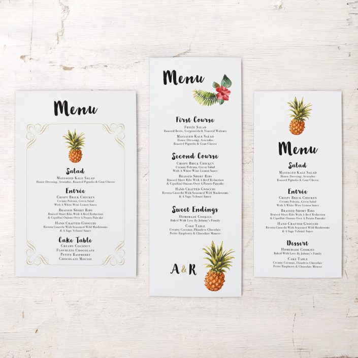 Pineapple Paradise Customizable Table Numbers | Beacon Lane