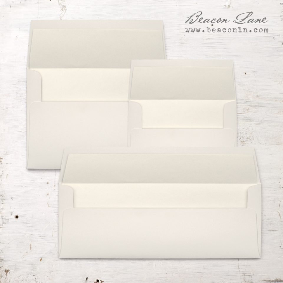 Ivory Solid Solid Envelope Liner | Beacon Lane