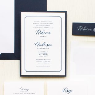 Elegant Simple Wedding Invitations | Beacon Lane