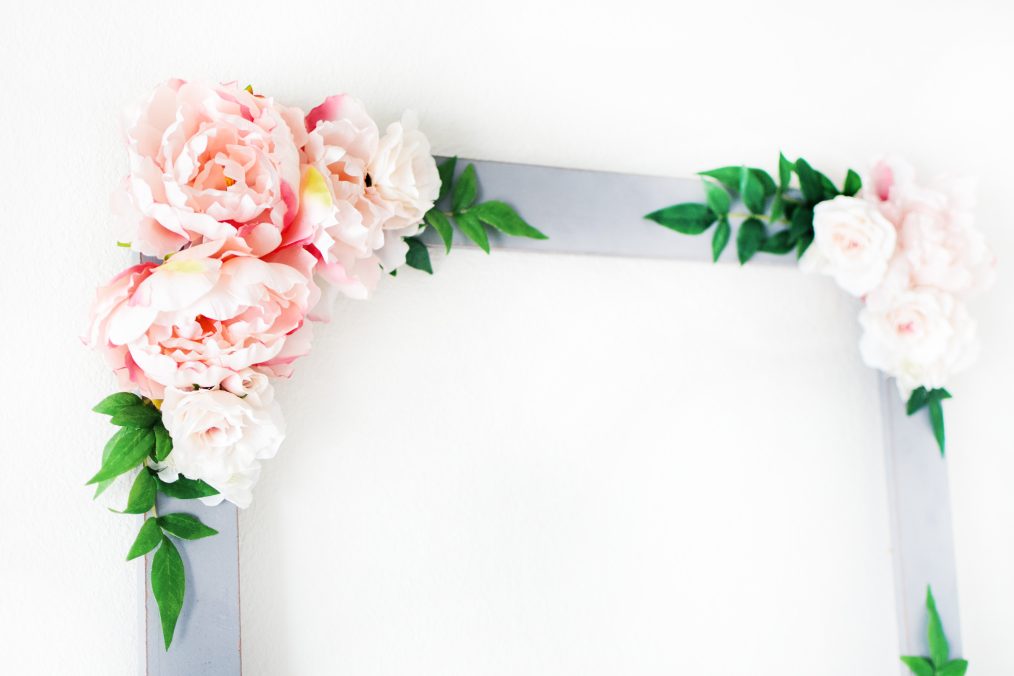 DIY Bridal Shower Floral Photo Booth Frame - Beacon Lane