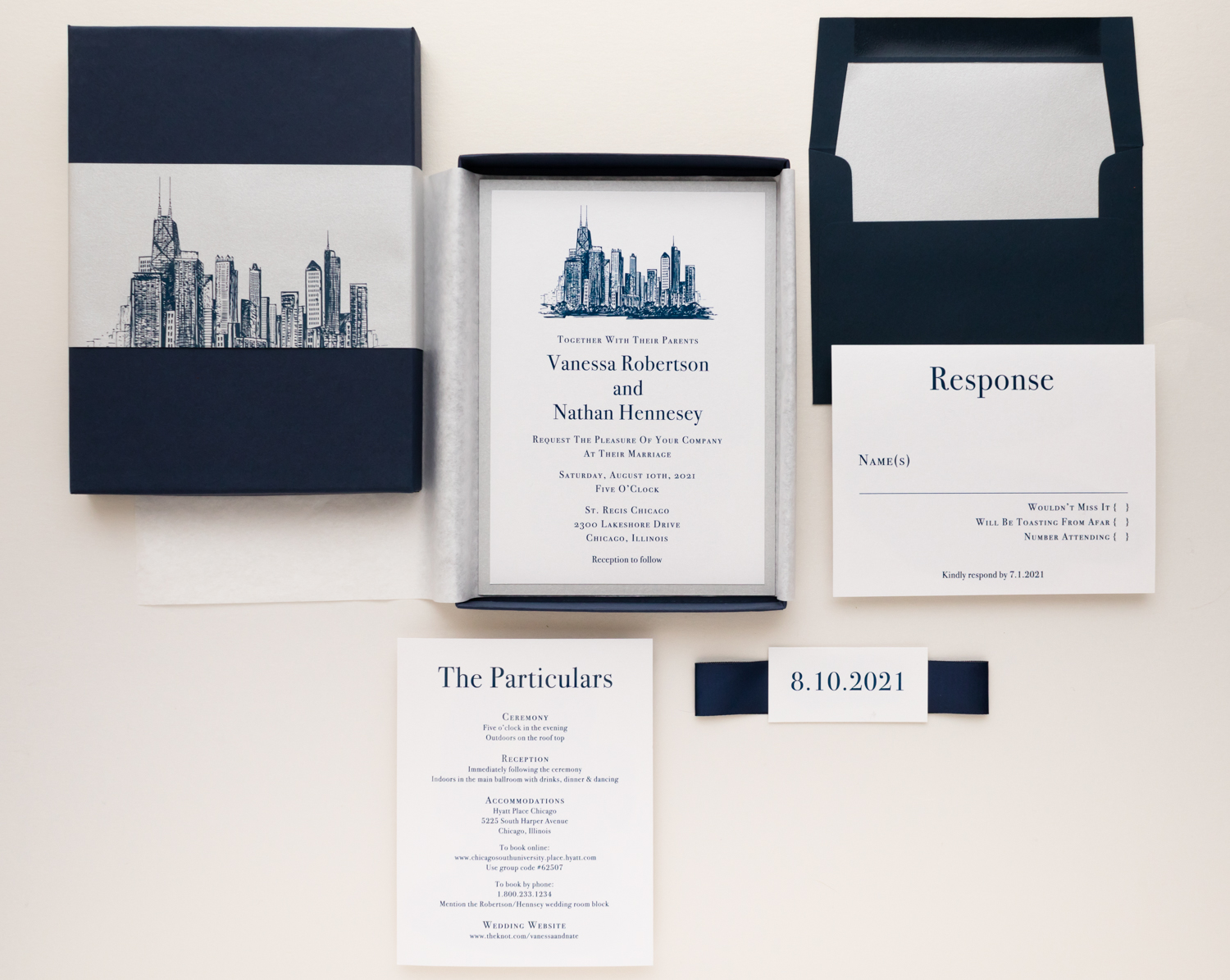 Custom Invitations Chicago Custom Chicago Wedding Invitations