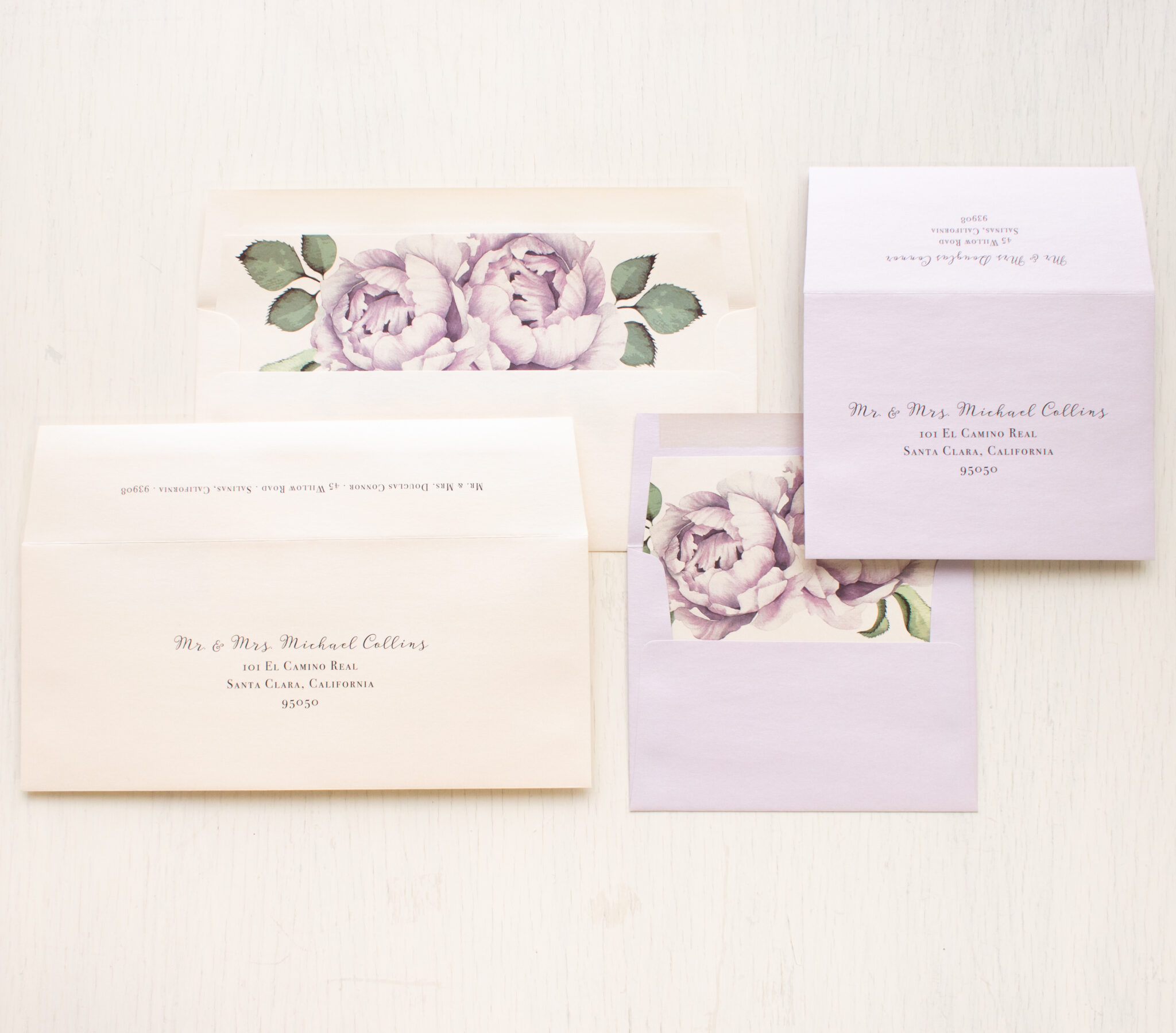 Simple Lilac Save the Dates | Beacon Lane Wedding Invitations
