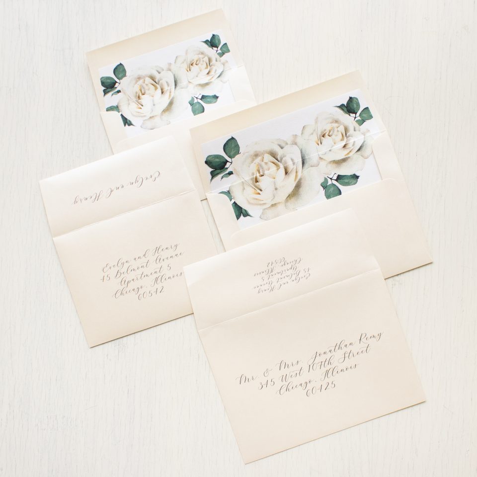 White Rose Wedding Invitations | Beacon Lane