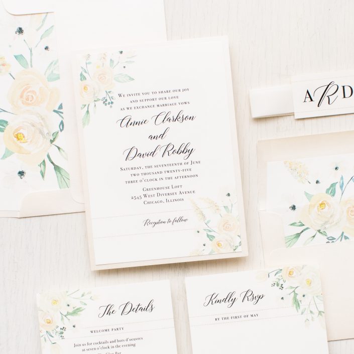 Ivory Wedding Invitations Wedding Invitations | Beacon Lane