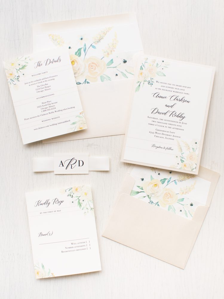 Ivory Wedding Invitations Wedding Invitations | Beacon Lane
