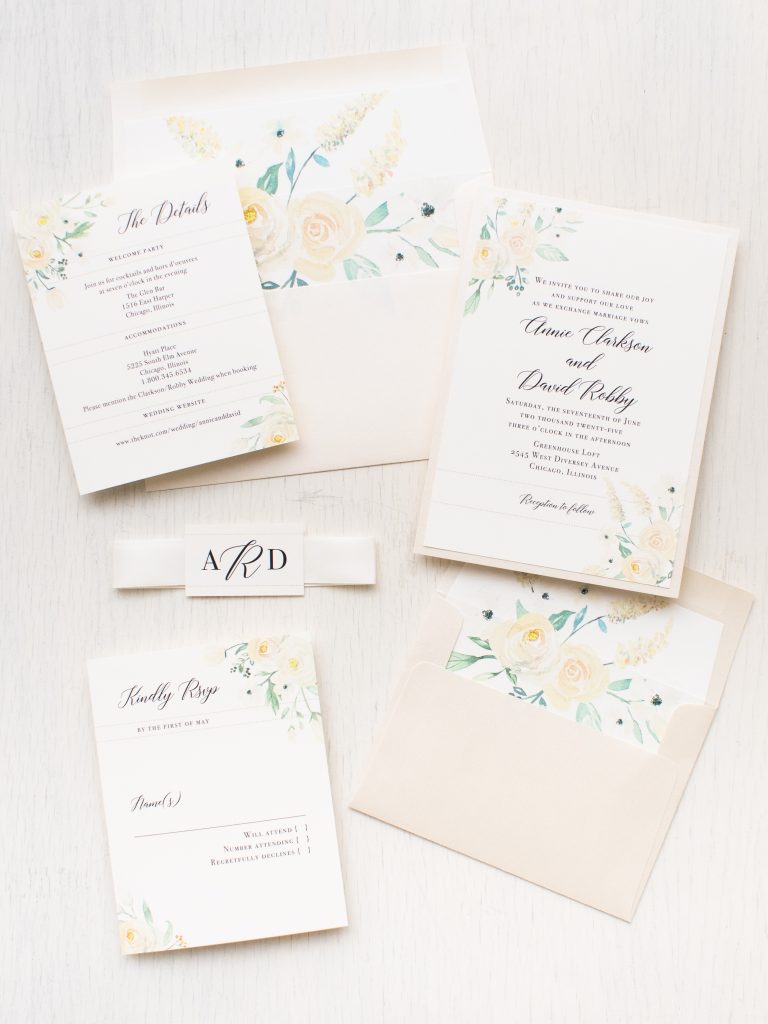 Ivory Wedding Invitations Wedding Invitations | Beacon Lane