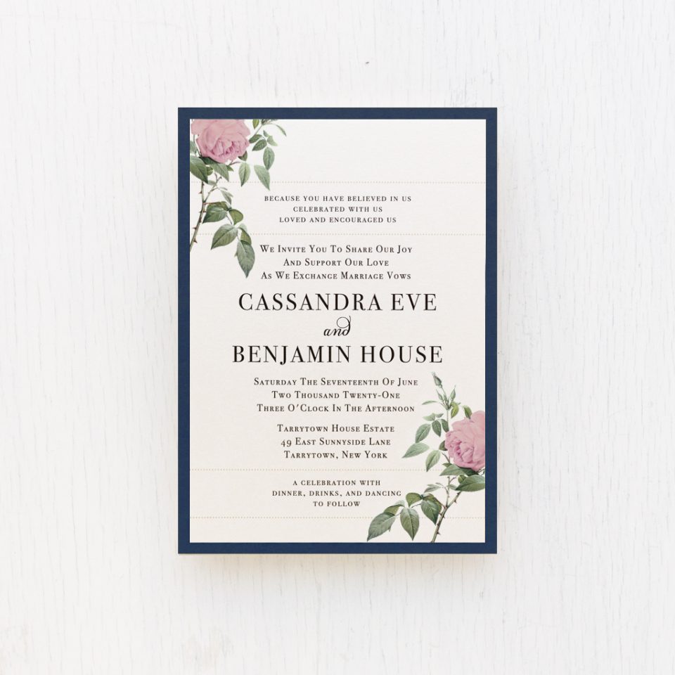 Vintage Rose Wedding Invitations 6 Ways | Beacon Lane