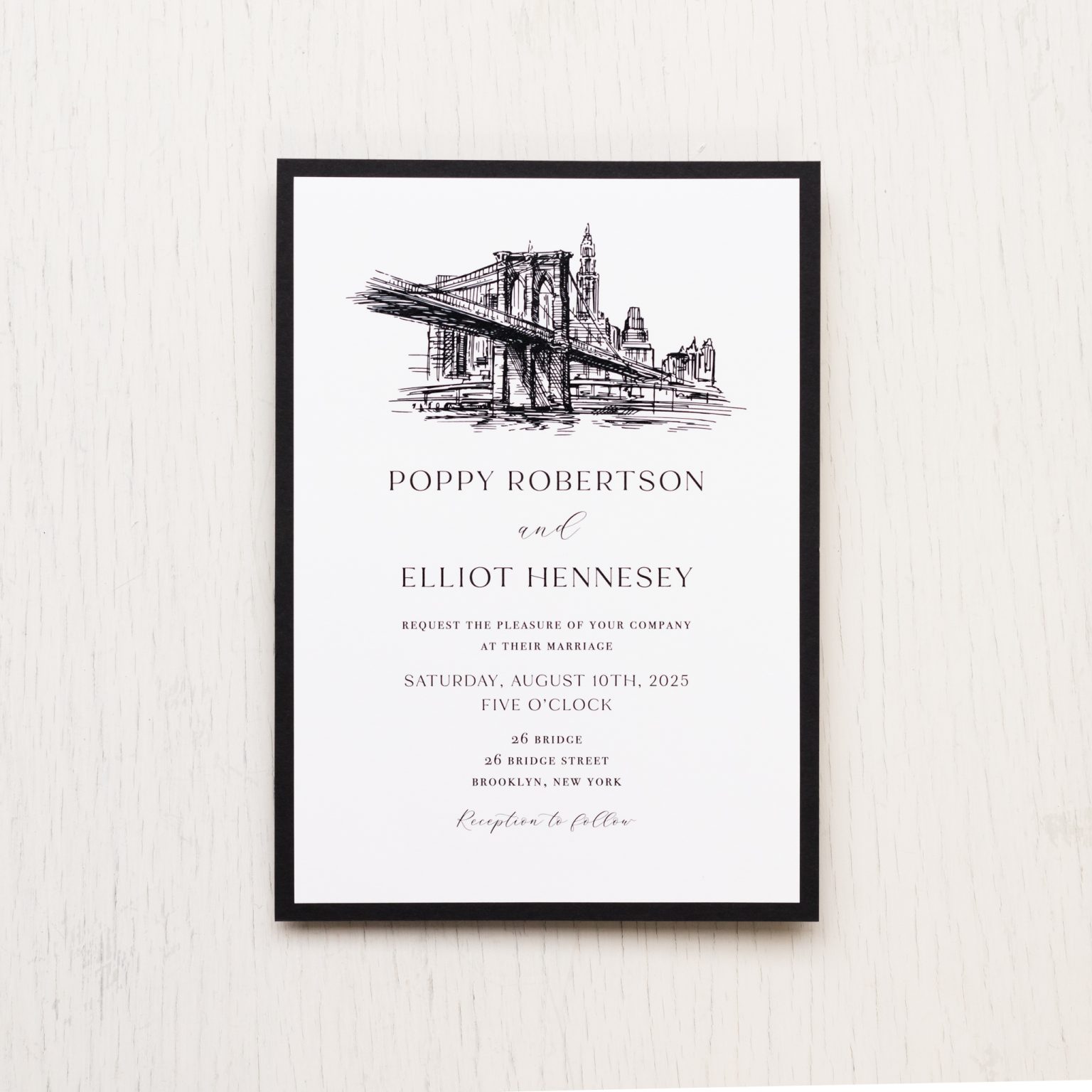 Brooklyn Bridge Wedding Invitations | Beacon Lane