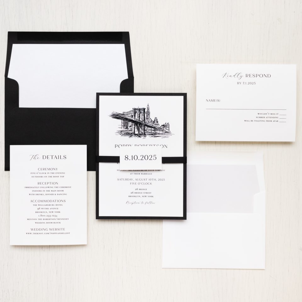 Brooklyn Bridge Wedding Invitations | Beacon Lane