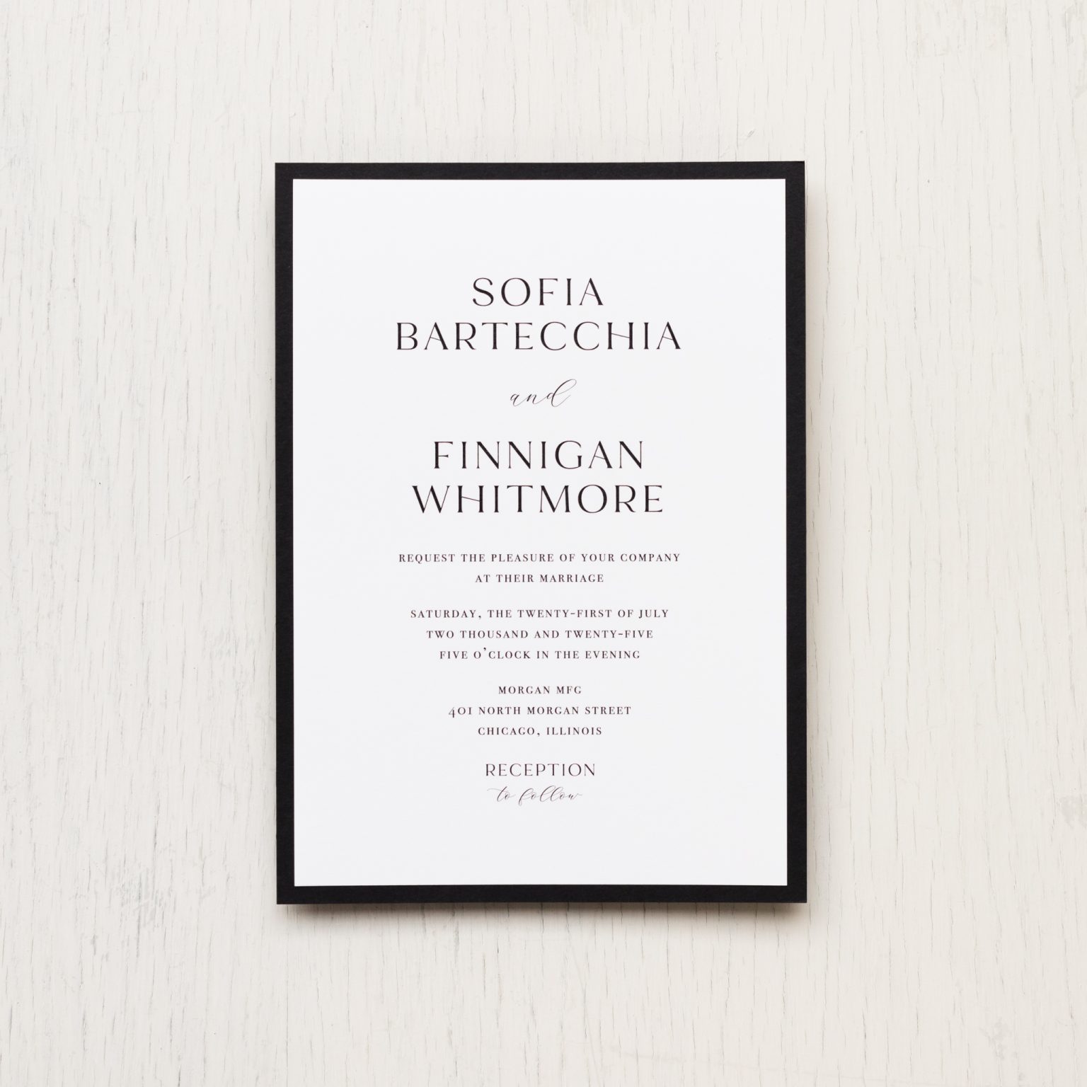 Chicago Modern Wedding Invitations | Beacon Lane