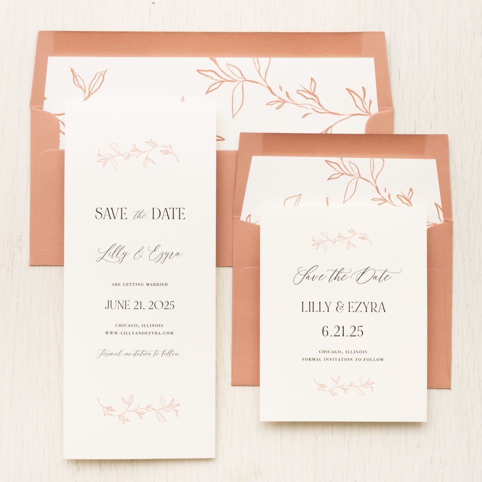 Terracotta Boho Save the Dates | Beacon Lane