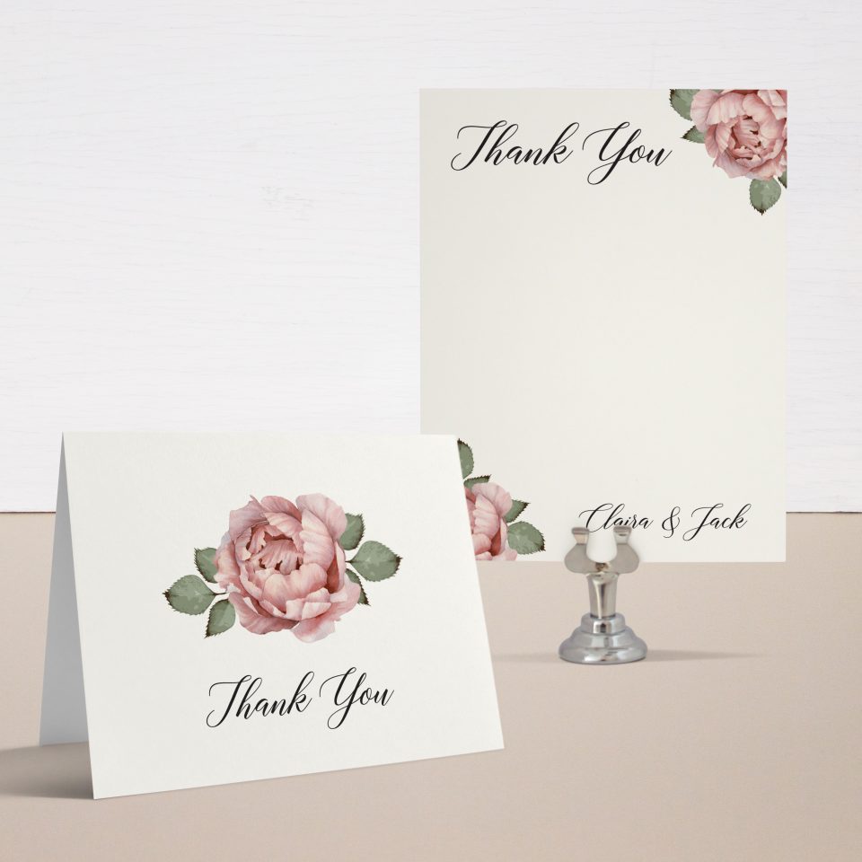 Blush Floral Thank You Cards | Beacon Lane