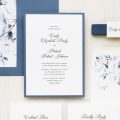 Steel Blue Wedding Invitations | Beacon Lane