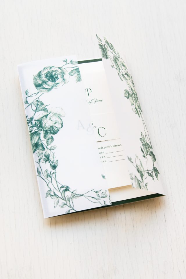 Green Wedding Invitations | Beacon Lane