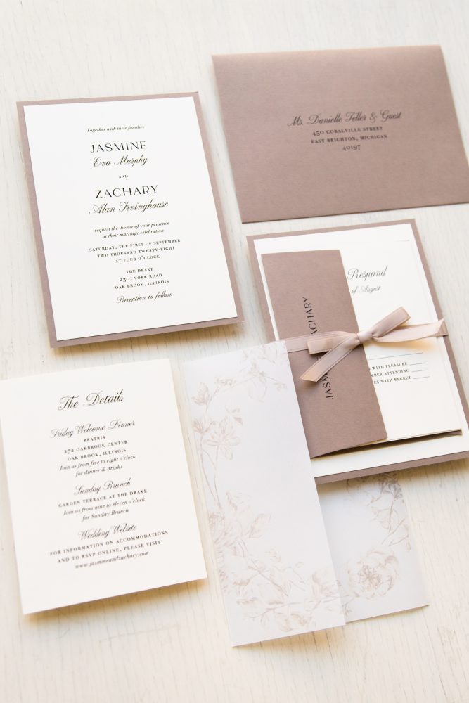 Neutral Wedding Invitations | Beacon Lane