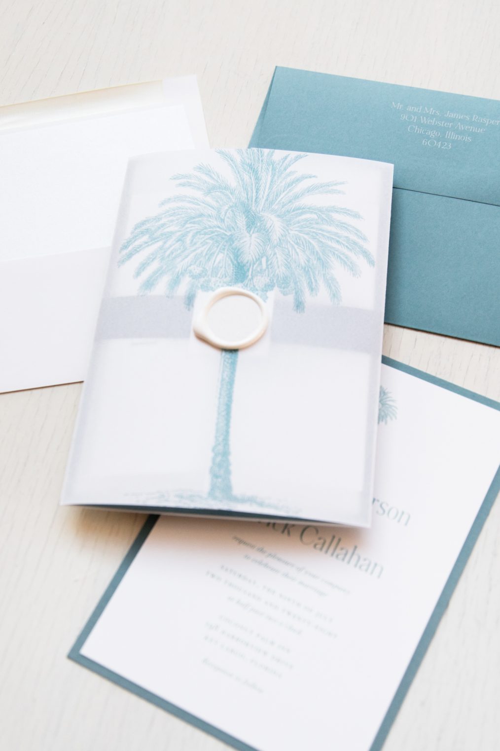 Palm Tree Wedding Invitations | Beacon Lane