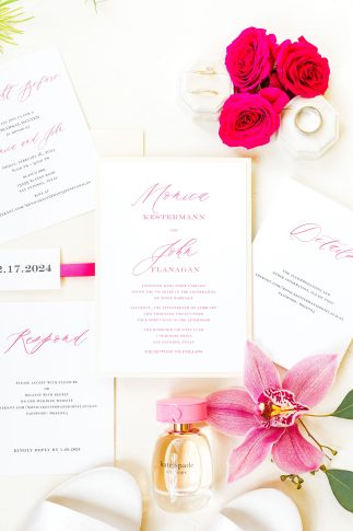 Bright Pink and Champagne Texas Country Club Wedding - Beacon Lane