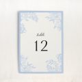 Blue Bouquet Flat Table Numbers | Beacon Lane Wedding Invitations