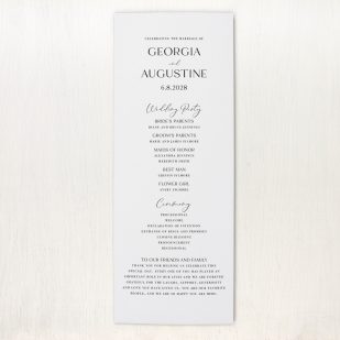 Modern Arches Flat Ceremony Programs | Beacon Lane